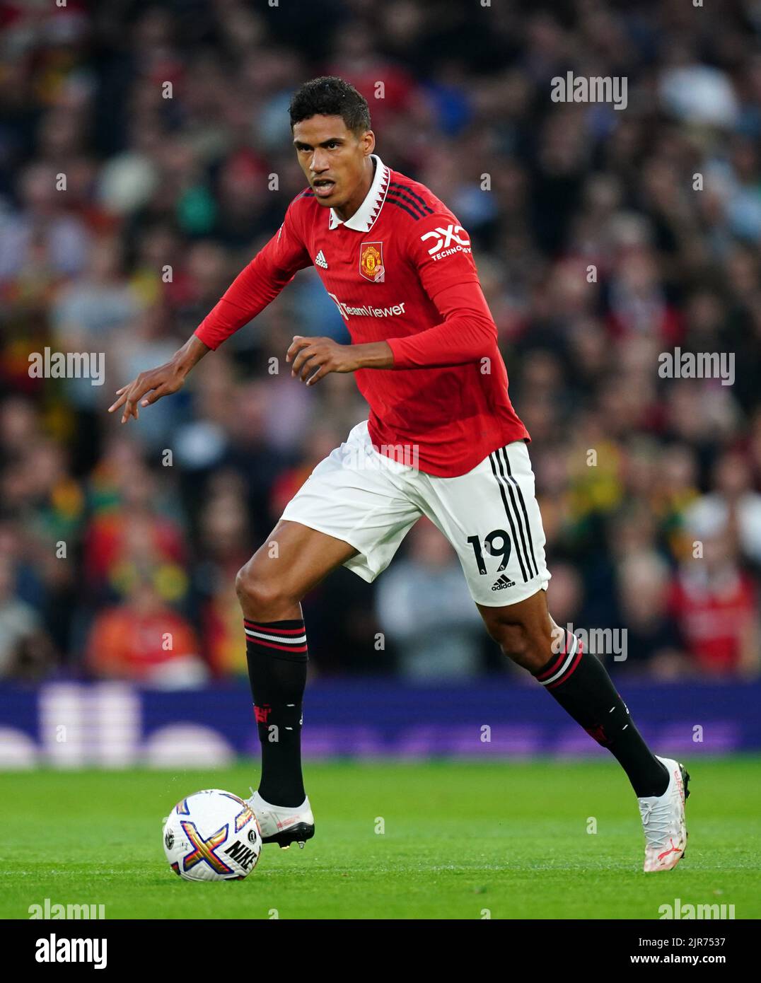 Manchester United's Raphael Varane during the Premier League match at ...