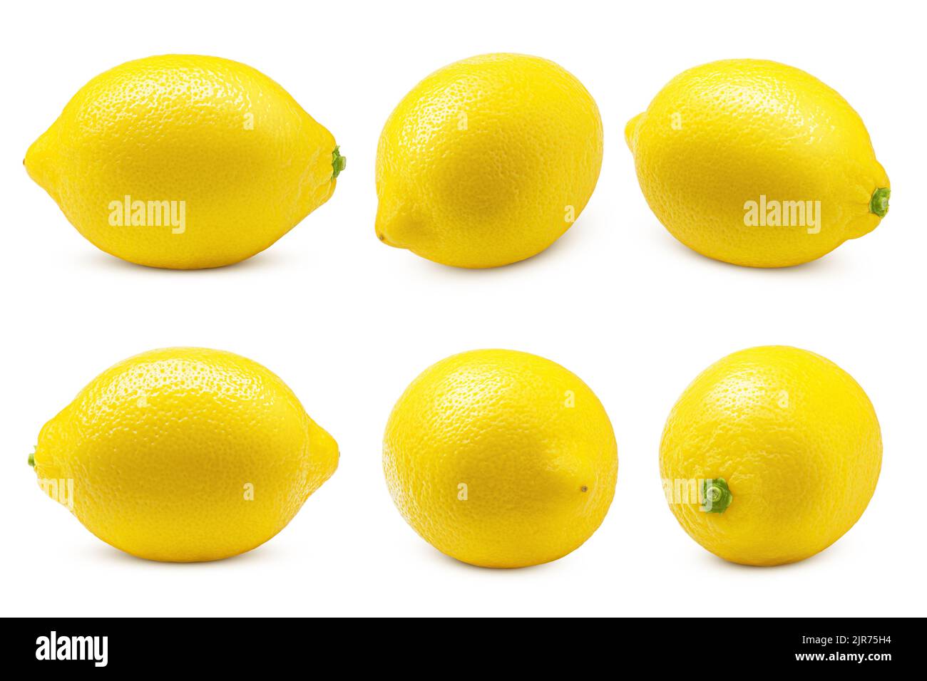 Whole lemon isolated on white background, clipping path, full depth of ...