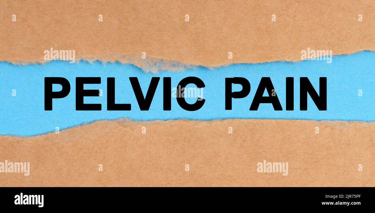 Medicine concept. The paper is ripped in the middle. Inside on a blue ...