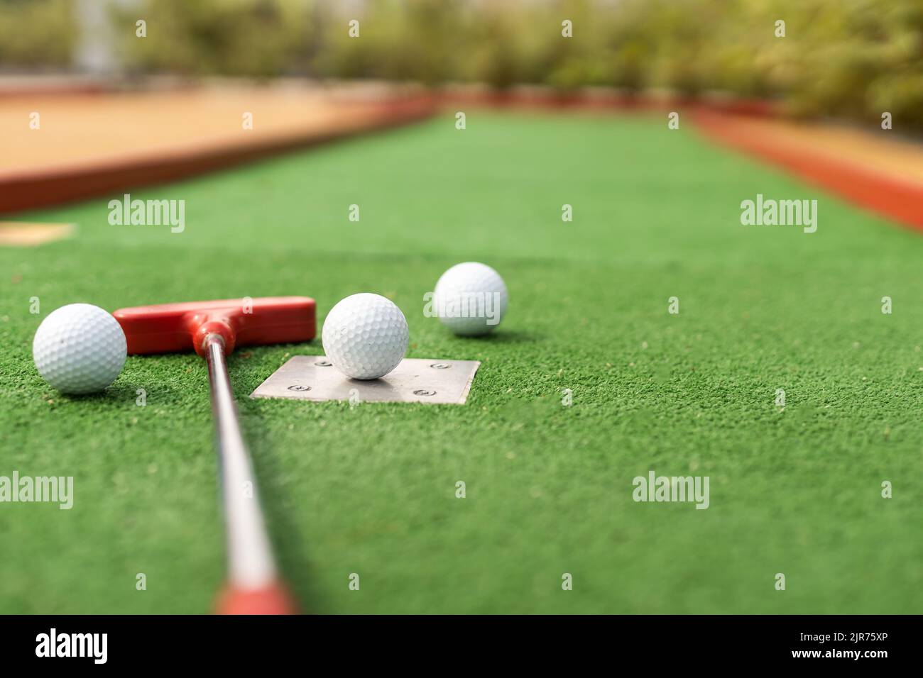 Mini golf ball track hi-res stock photography and images - Alamy