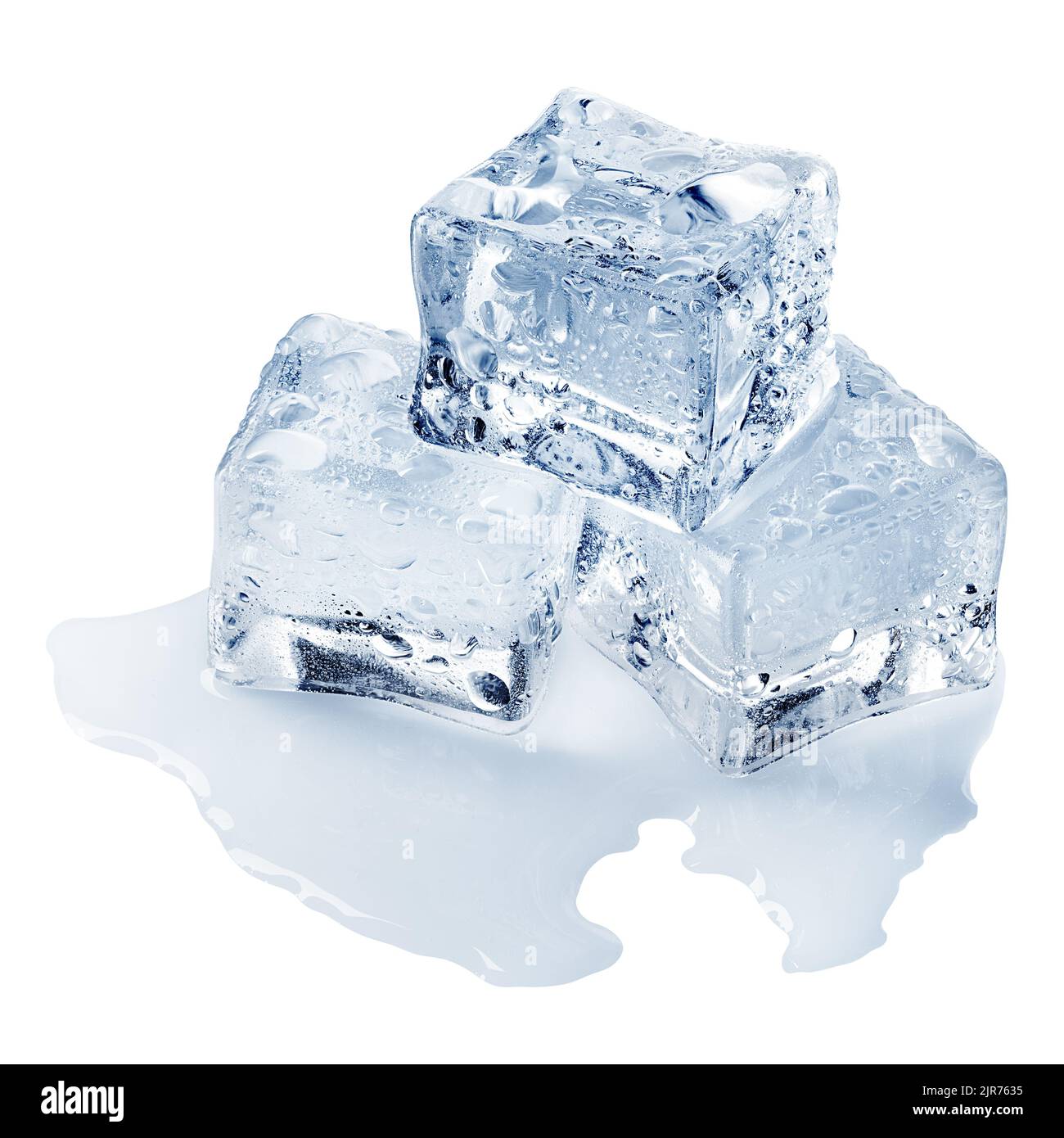 ice cube, isolated on white background, clipping path, full depth of ...