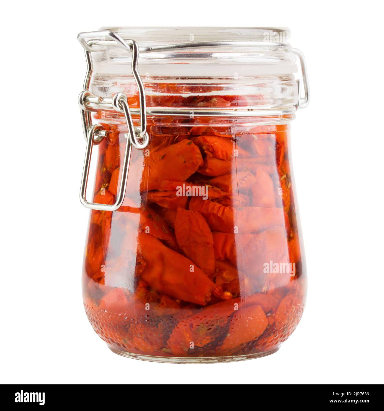 sun dried tomatoes, isolated on white background, clipping path, full ...
