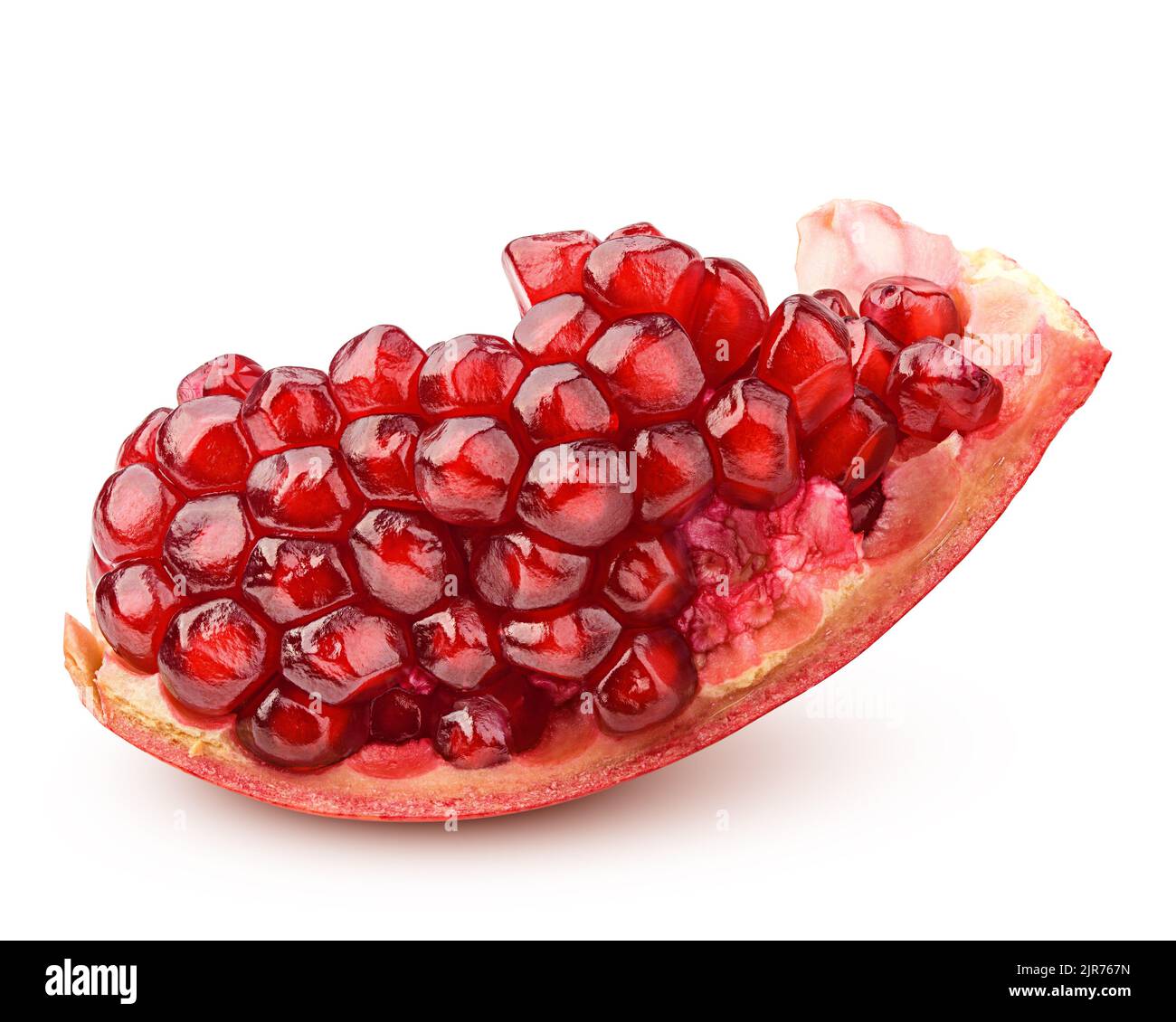 pomegranate isolated on white background, full depth of field, clipping ...