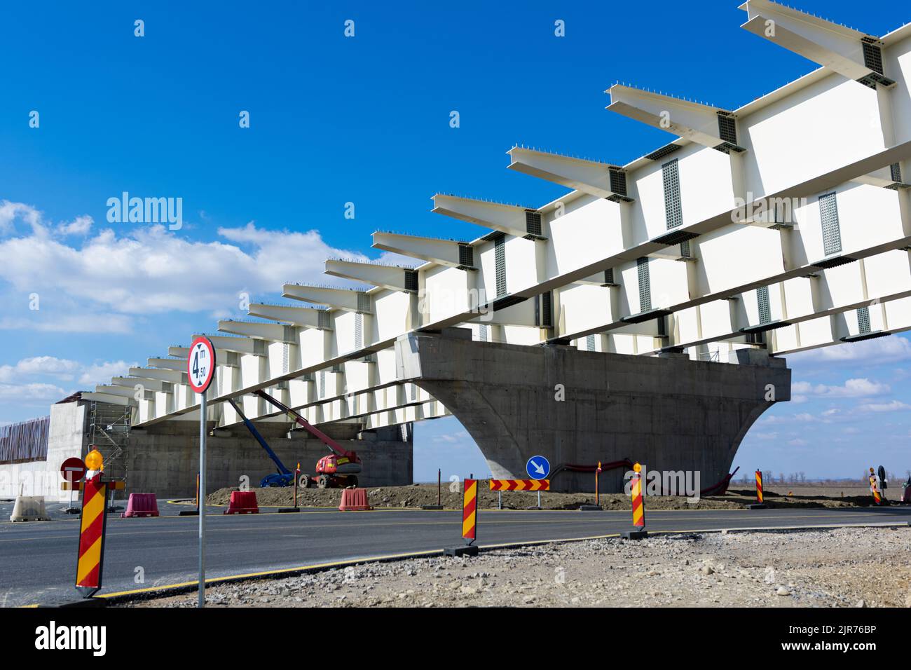 Steel structure for the road infrastructure Stock Photo - Alamy