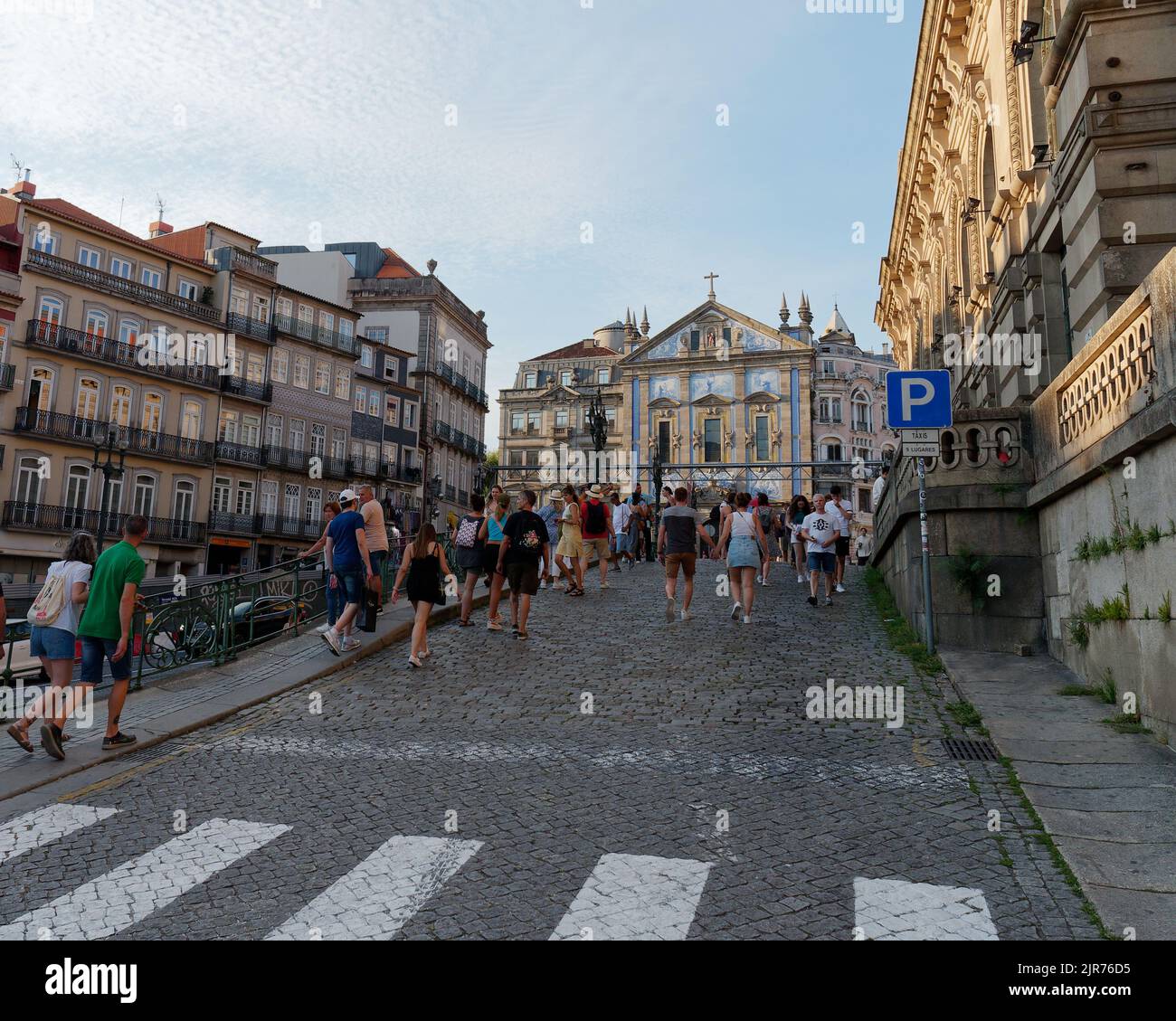 Ramp outside Sao bento railway station (right) in Porto, Portugal ...