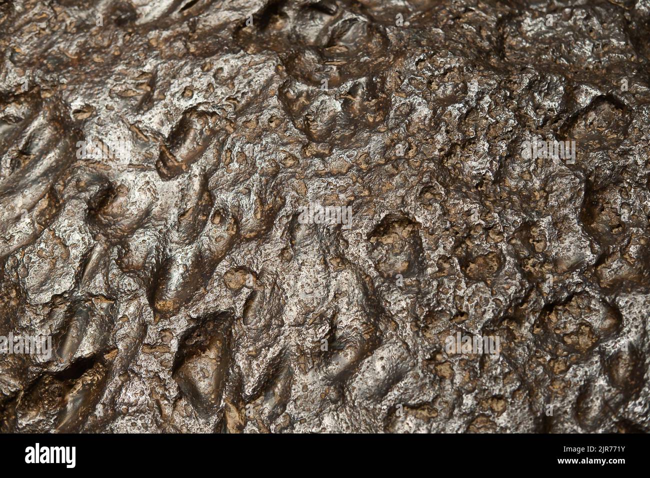 The metal meteorite surface close-up as background. Metal texture Stock ...