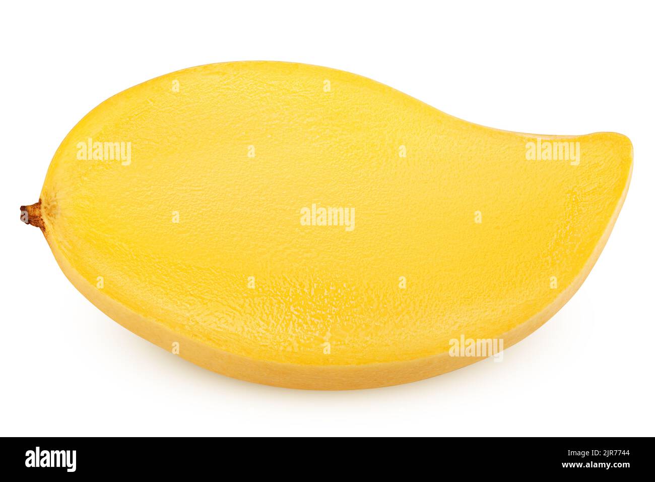 yellow mango isolated on white background, clipping path, full depth of ...