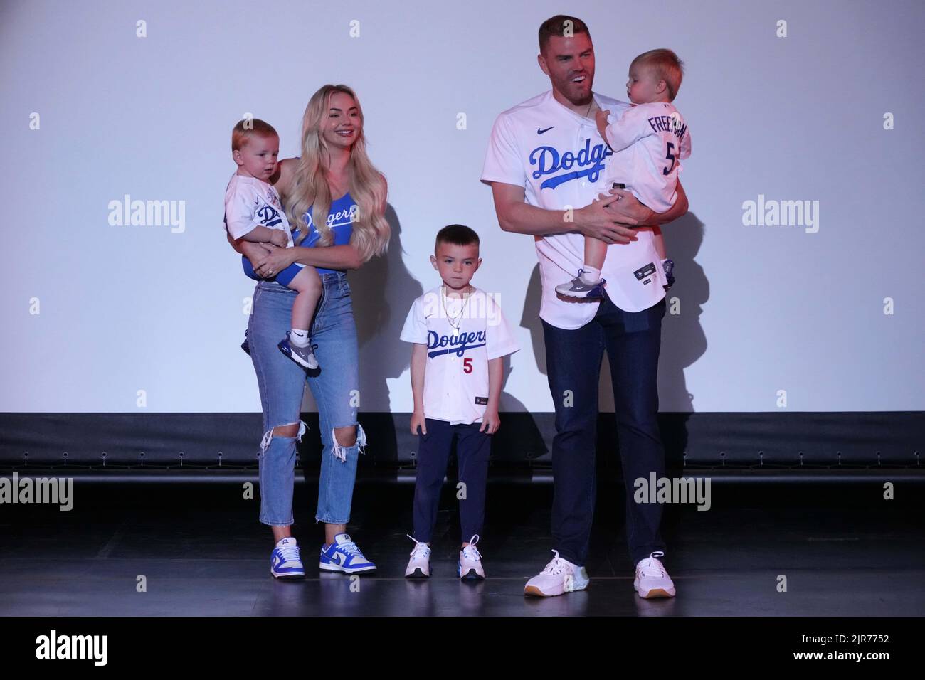 Los Angeles Dodgers first baseman Freddie Freeman and wife Chelsea ...