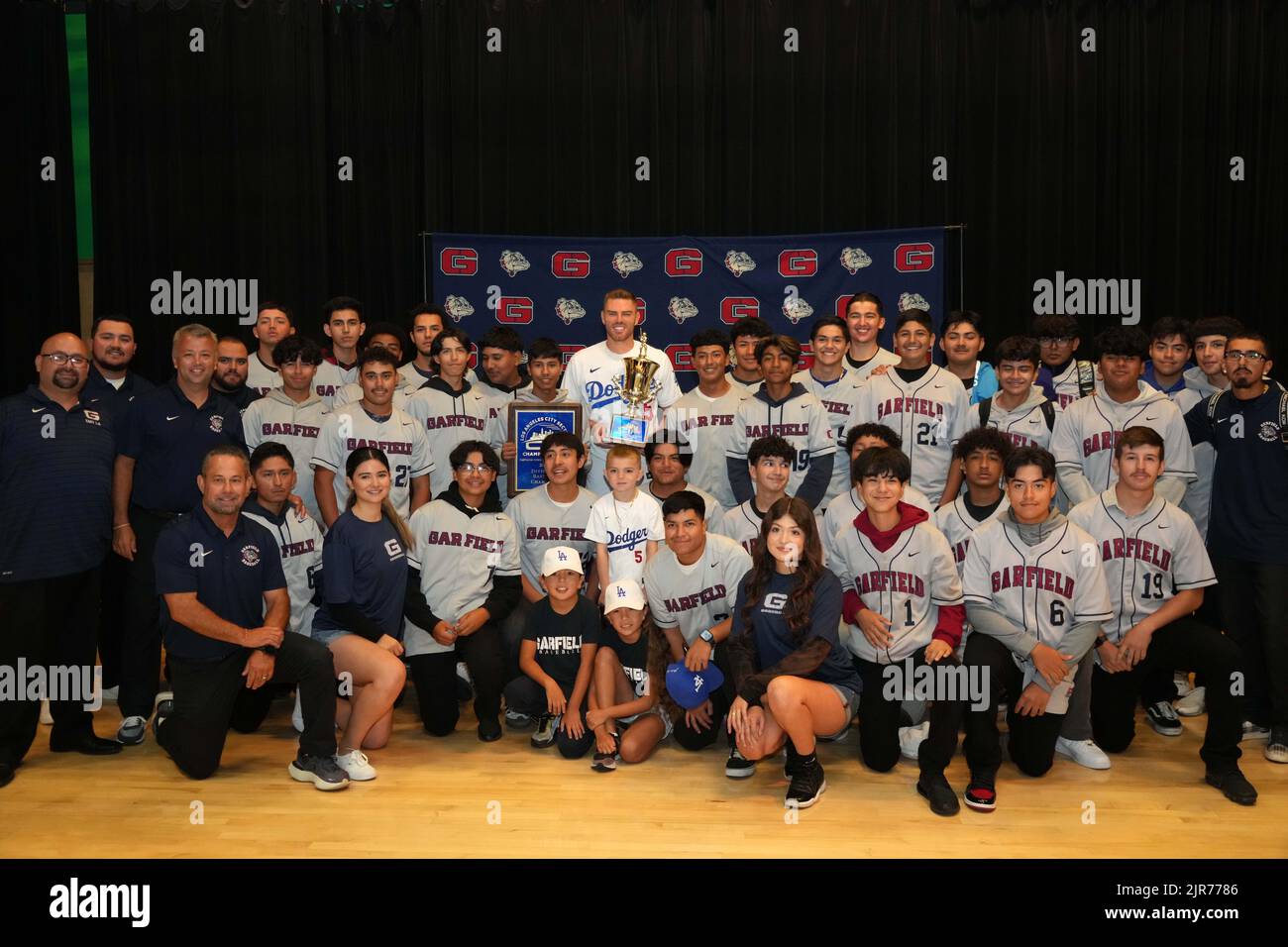 Los Angeles Dodgers first baseman Freddie Freeman poses with the ...
