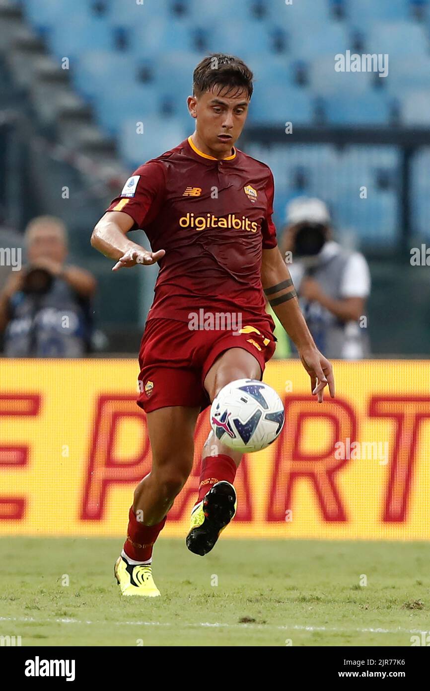 Rome, Italy. 22nd Aug, 2022. Paulo Dybala, of AS Roma, in action during ...
