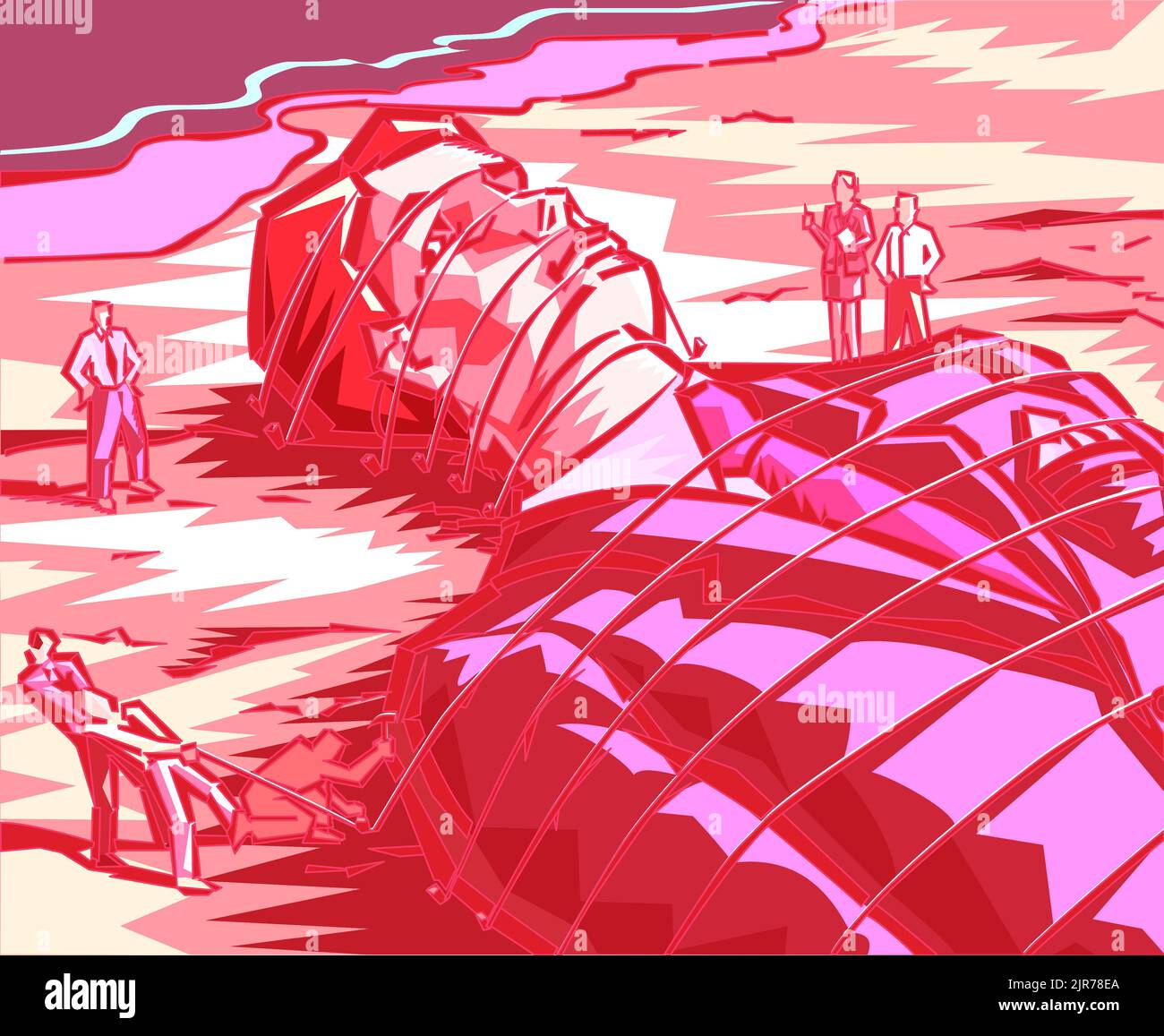 corporate giant being tiied down Stock Vector Image & Art - Alamy