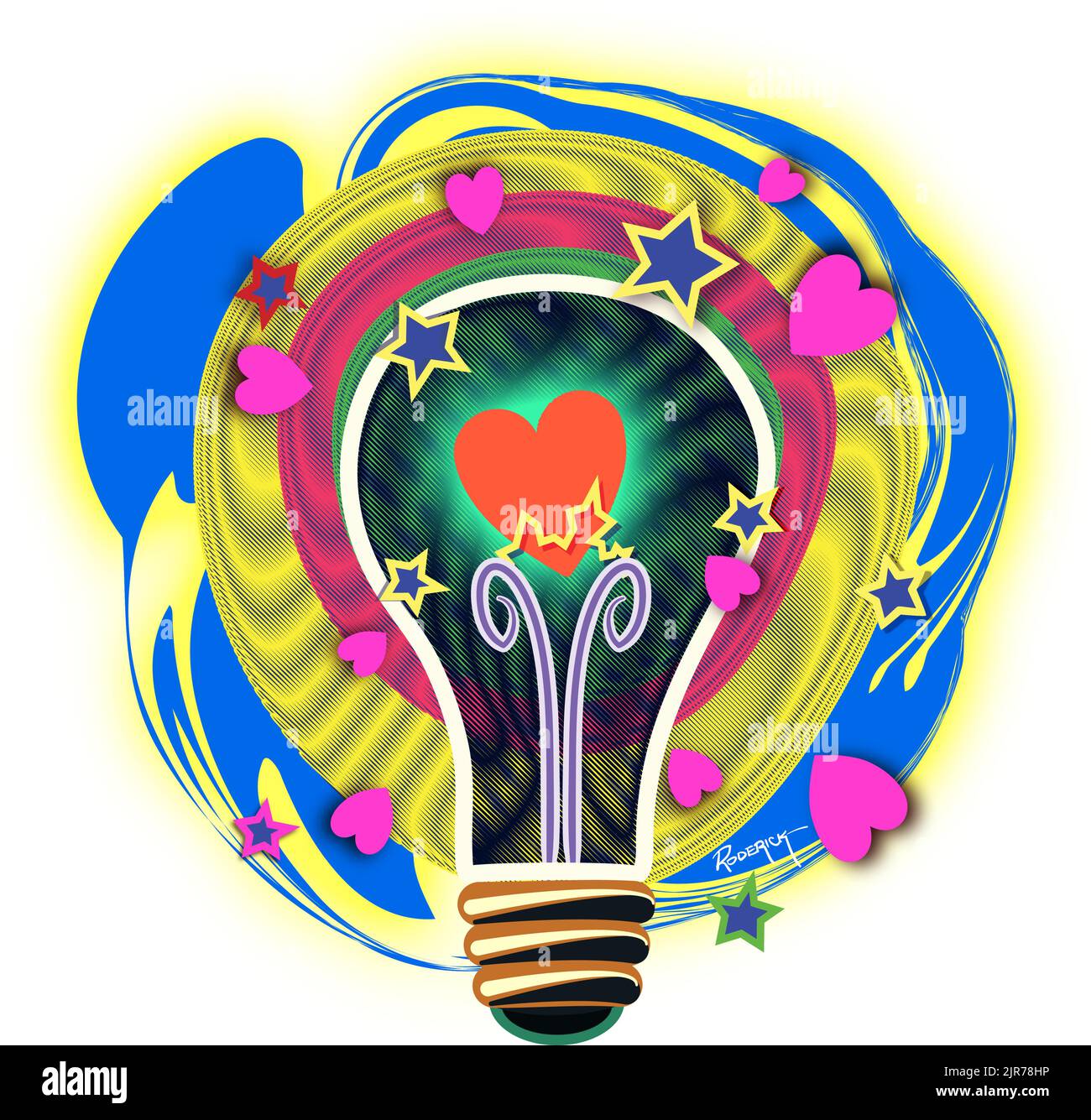Edison style light bulb Stock Vector Images - Alamy