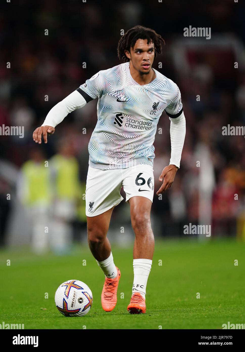 Liverpool's Trent Alexander-Arnold during the Premier League match at ...