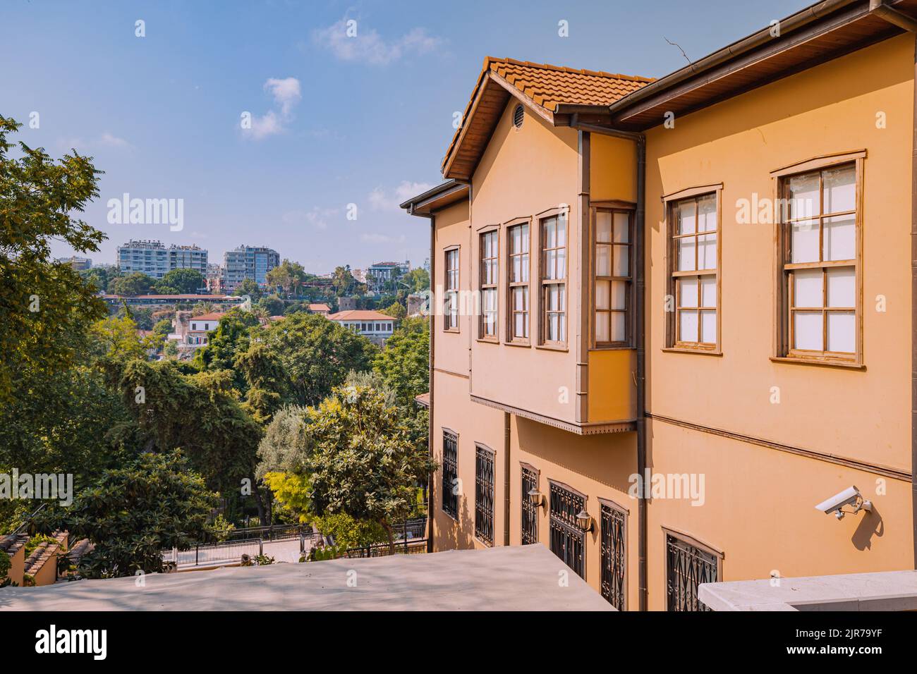 09 July 2022, Antalya, Turkey: Building entrance to ethnographic ...