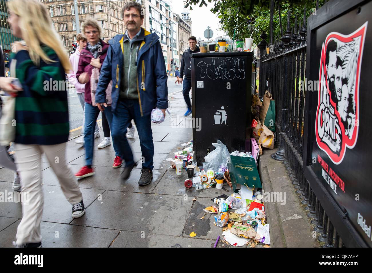 Edinburgh, Scotland, UK. 22nd Aug, 2022. The fifth day of the Waste ...