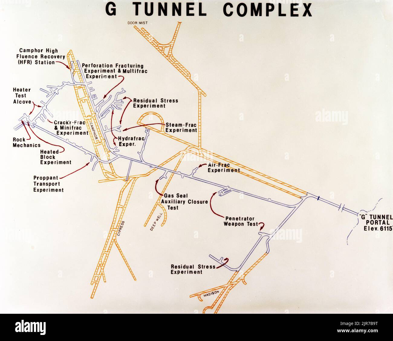 A850334d U12G TUNNEL COMPLEX LAYOUT BOBBY G. EDWARDS (Project Engineer ...