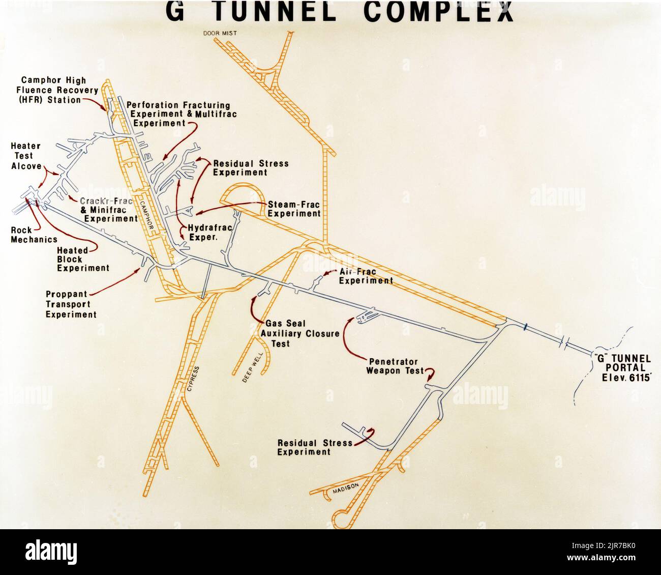 A850334a U12G TUNNEL COMPLEX LAYOUT BOBBY G. EDWARDS (Project Engineer ...