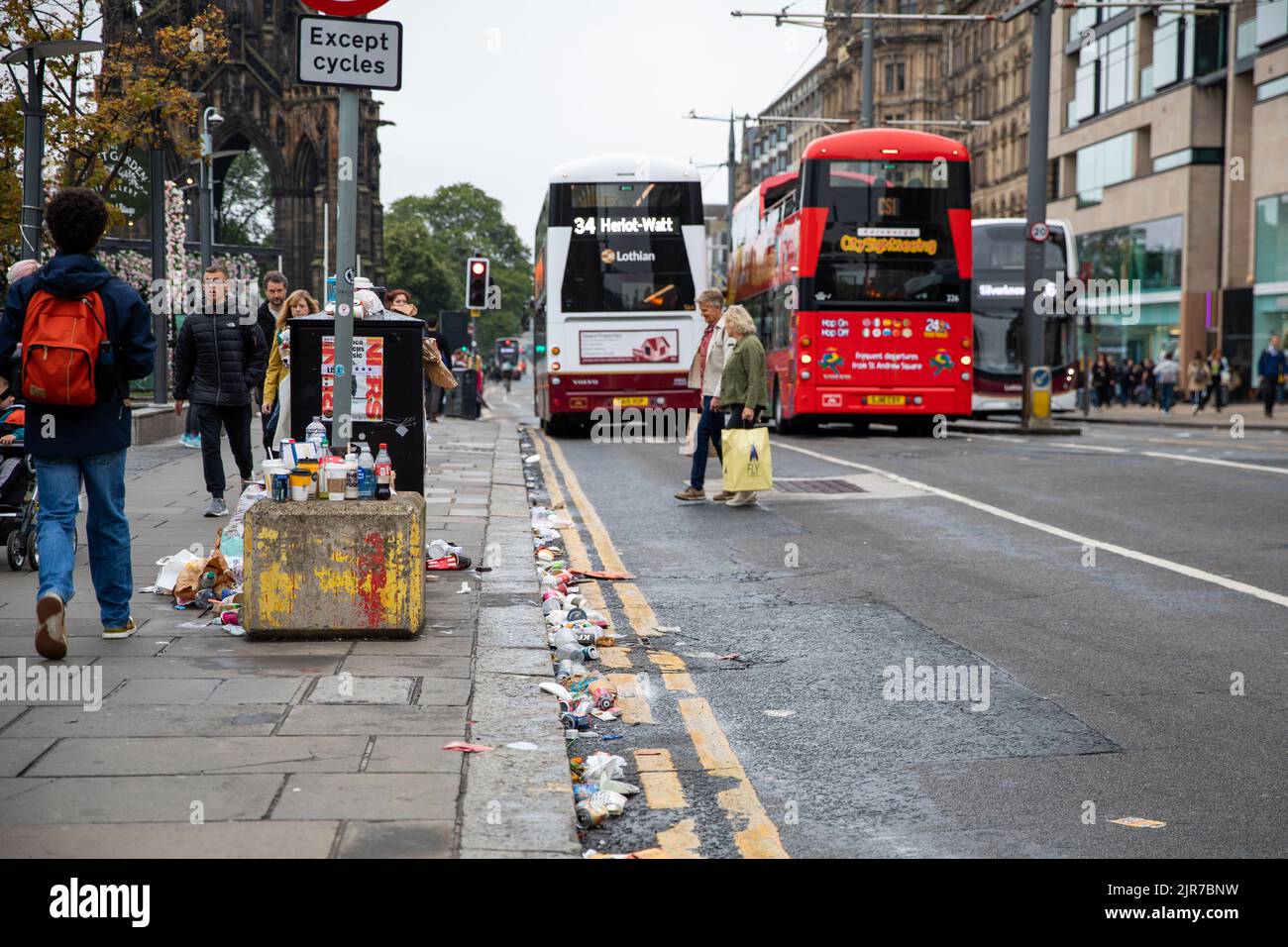 Edinburgh, Scotland, UK. 22nd Aug, 2022. The fifth day of the Waste ...