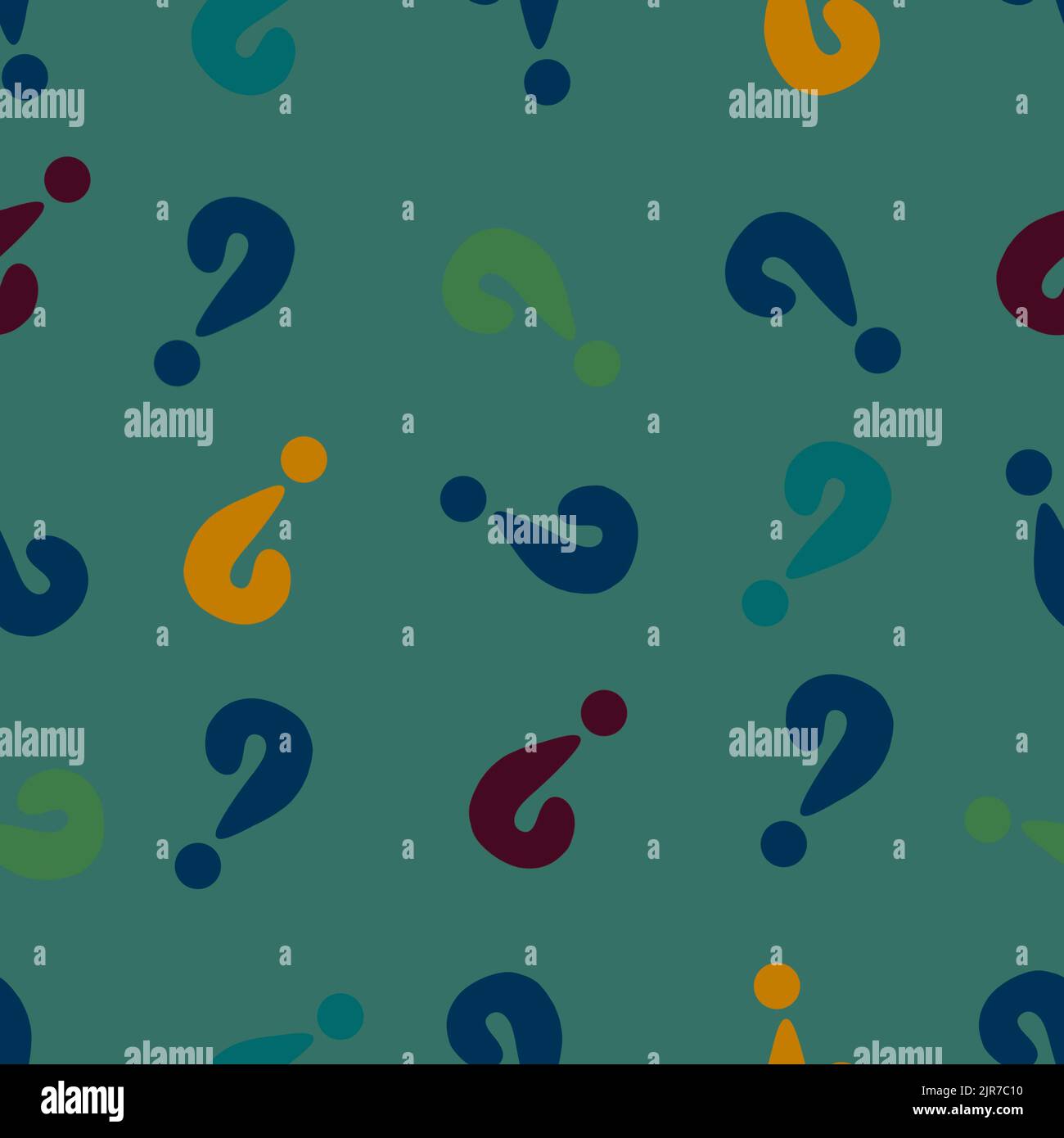 Back to school seamless question marks pattern for kids clothes print ...
