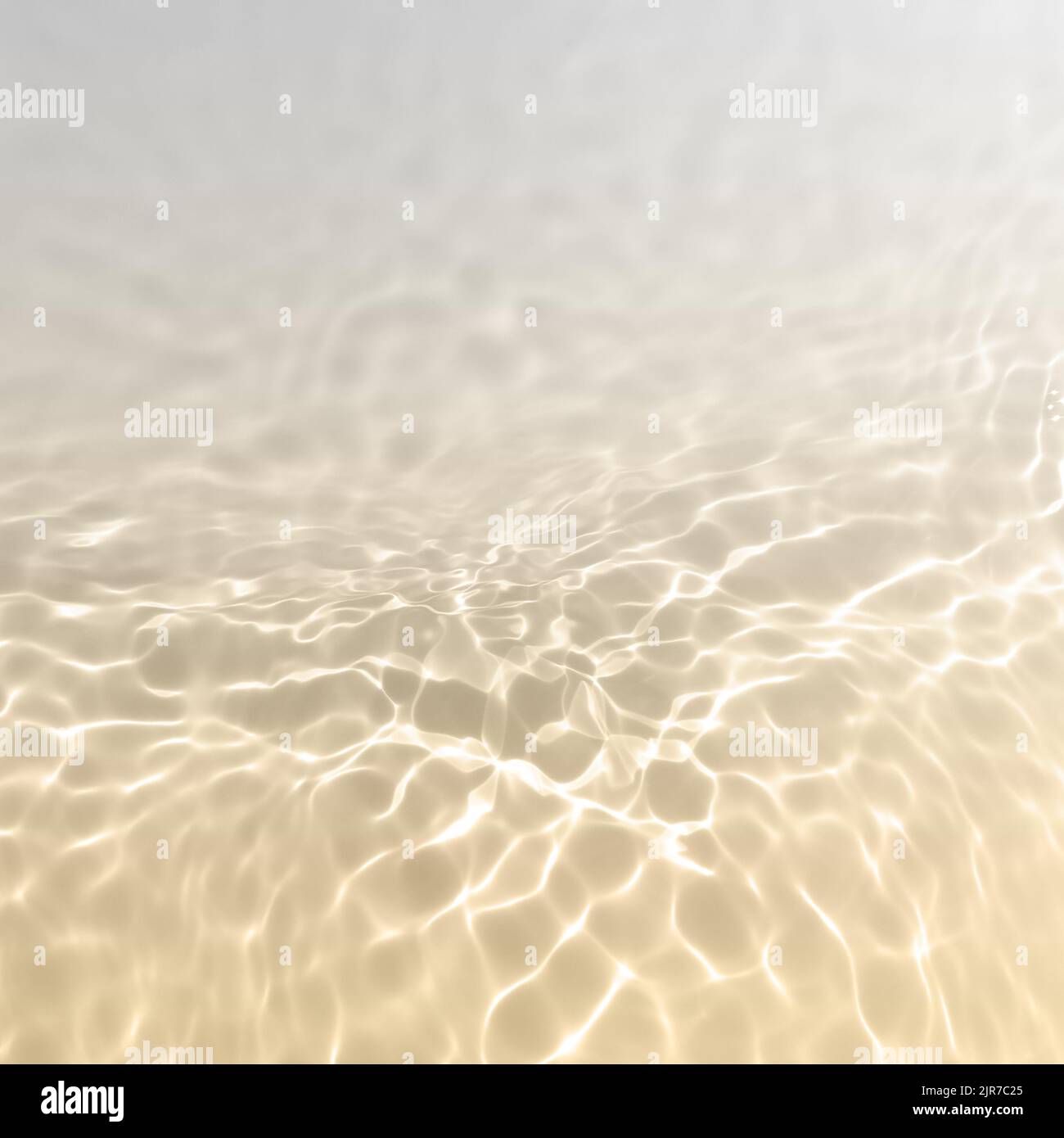 Pure swimming pool water background toned in sand and white color with ...