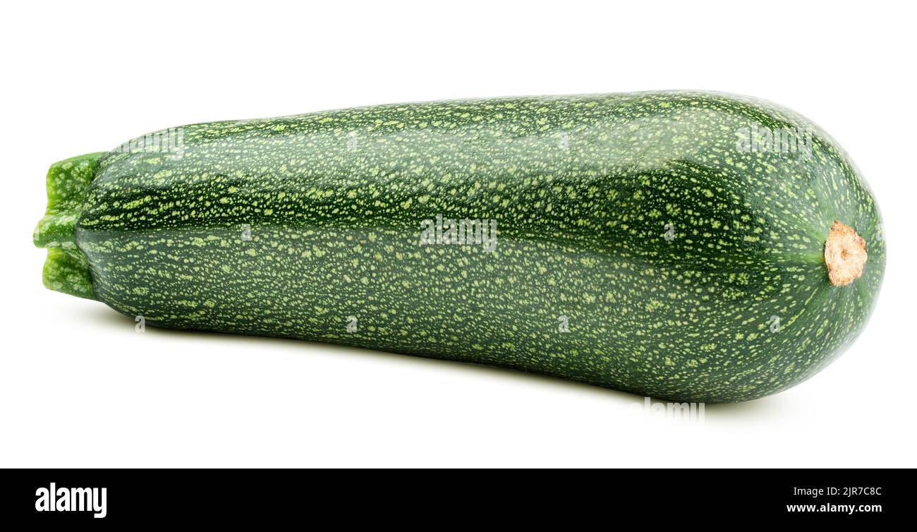 zucchini isolated on white background, clipping path, full depth of ...