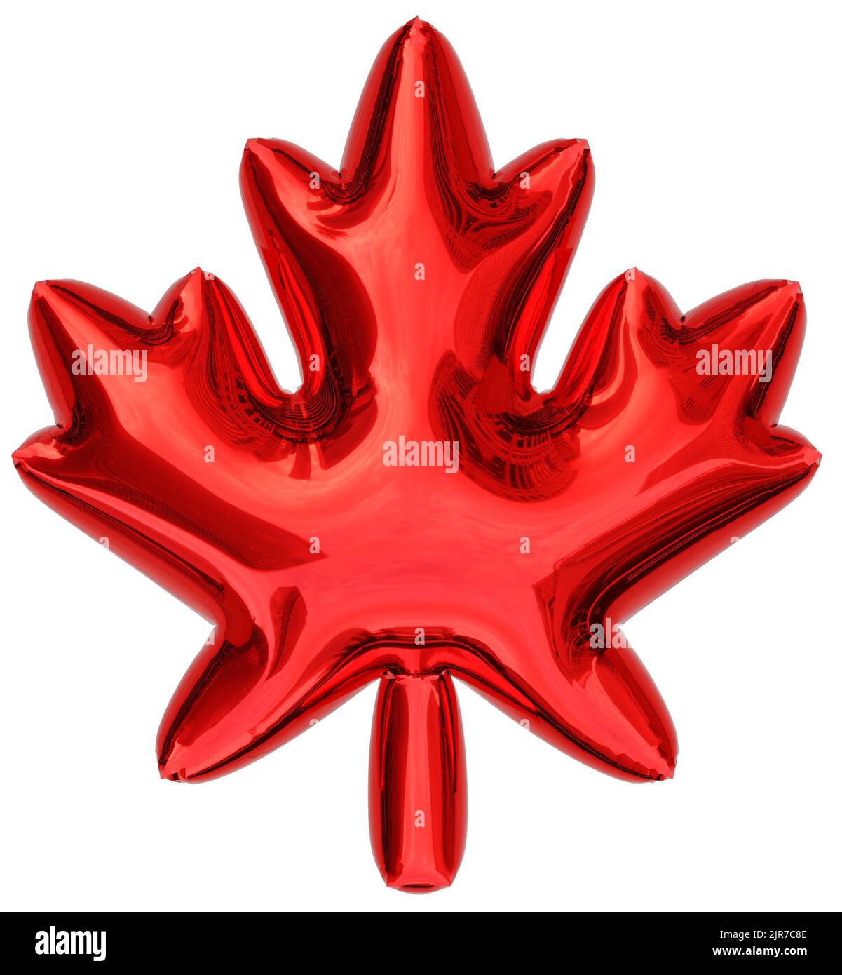 Red sycamore leaf. Metallic red sycamore. 3D illustration Stock Photo ...