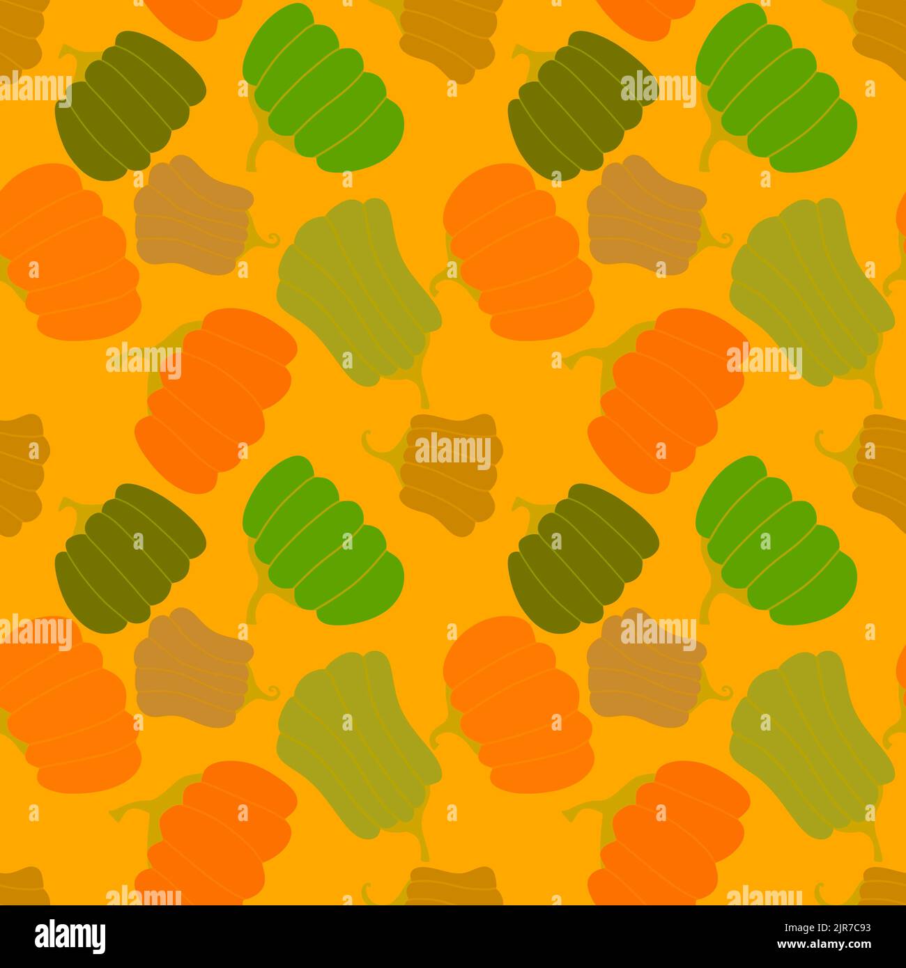 Halloween seamless pumpkins and witch hat and ghost pattern for fabrics ...