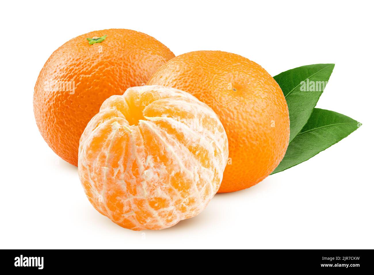mandarin, tangerine, isolated on white background, clipping path, full ...