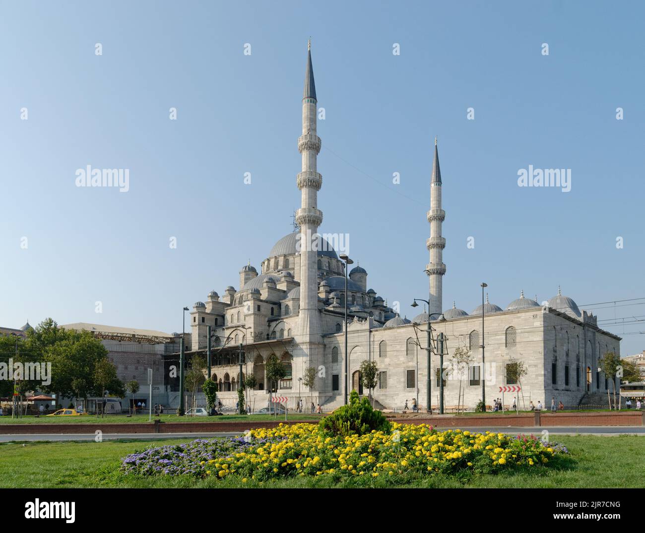 Yeni Camii, the New Mosque in Istanbul, Turkey. Originally named Valide ...