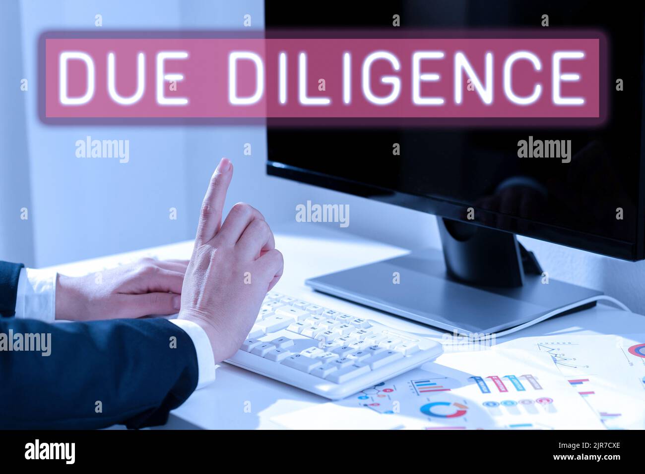 Text sign showing Due Diligence, Business overview Comprehensive ... Text sign showing Due Diligence, Business overview Comprehensive ...