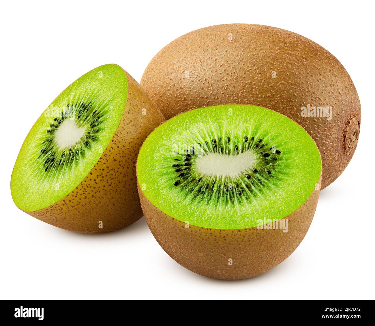 kiwi isolated on white background, full depth of field, clipping path ...