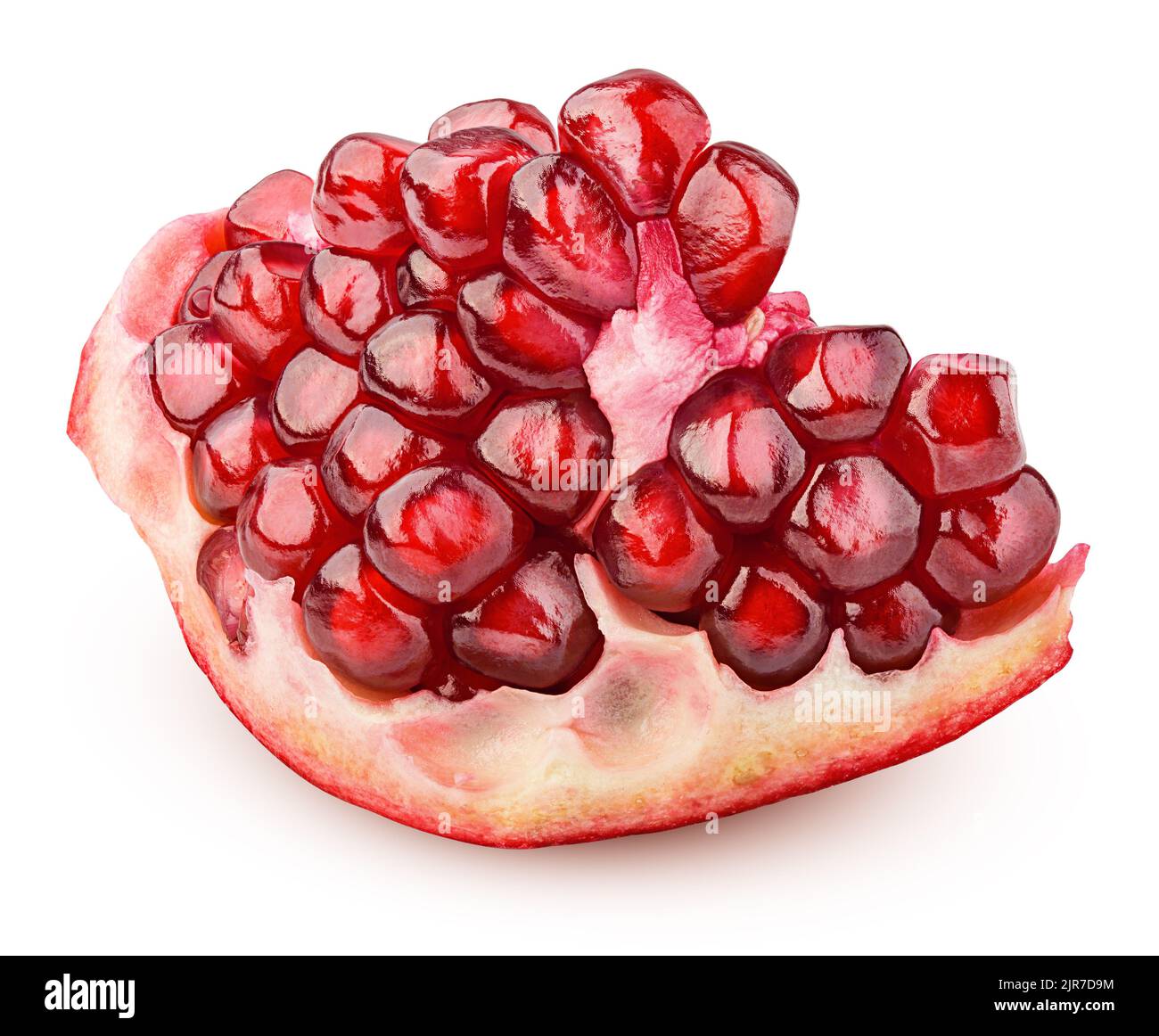 pomegranate isolated on white background, full depth of field, clipping ...