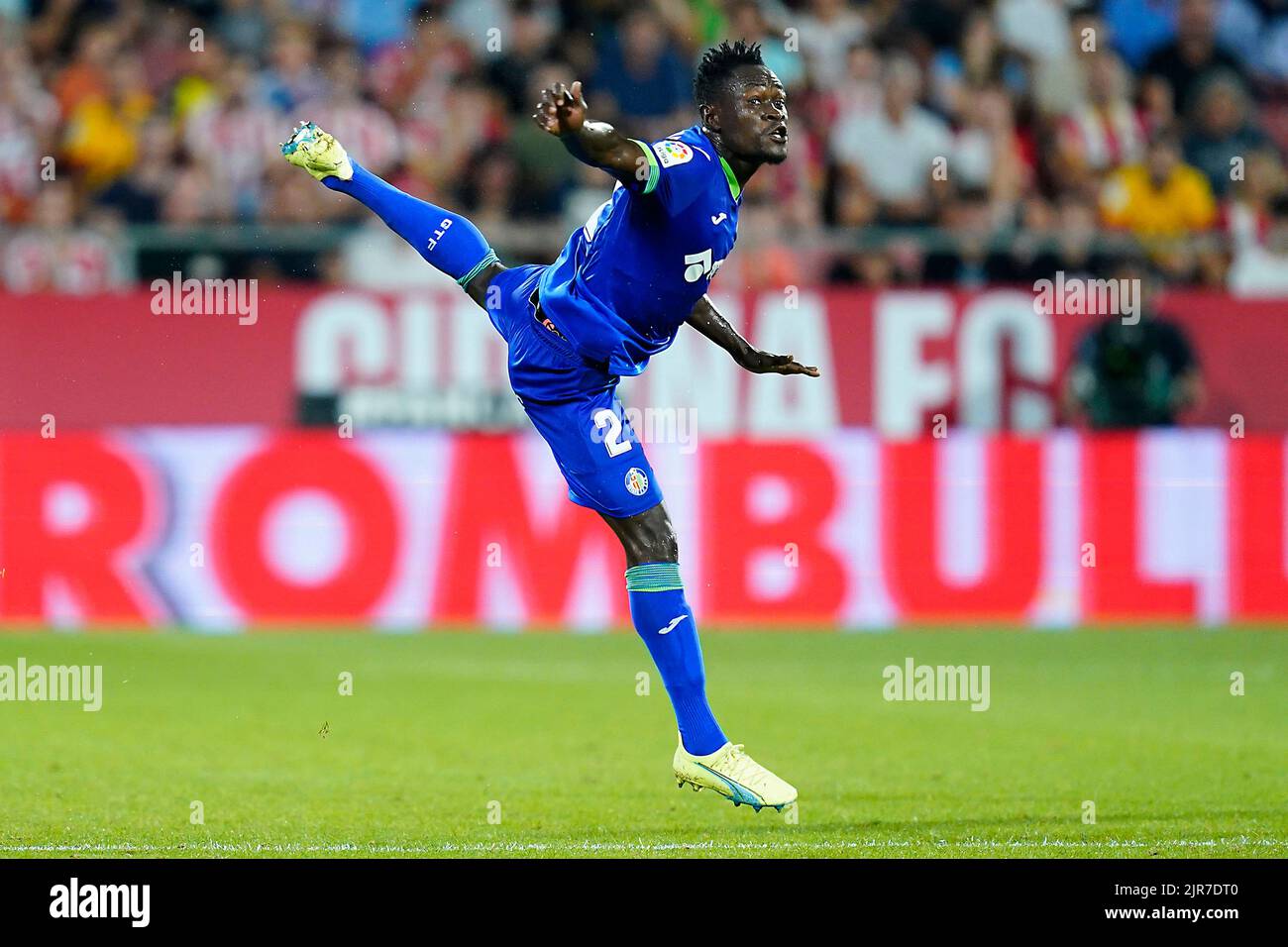 Djene Dakoman of Getafe CF during the La Liga match between Girona FC ...