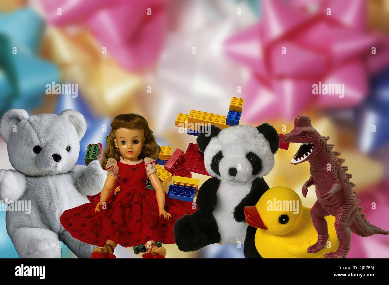 Many Soft plush fluffy toys (teddy bears Stock Photo - Alamy