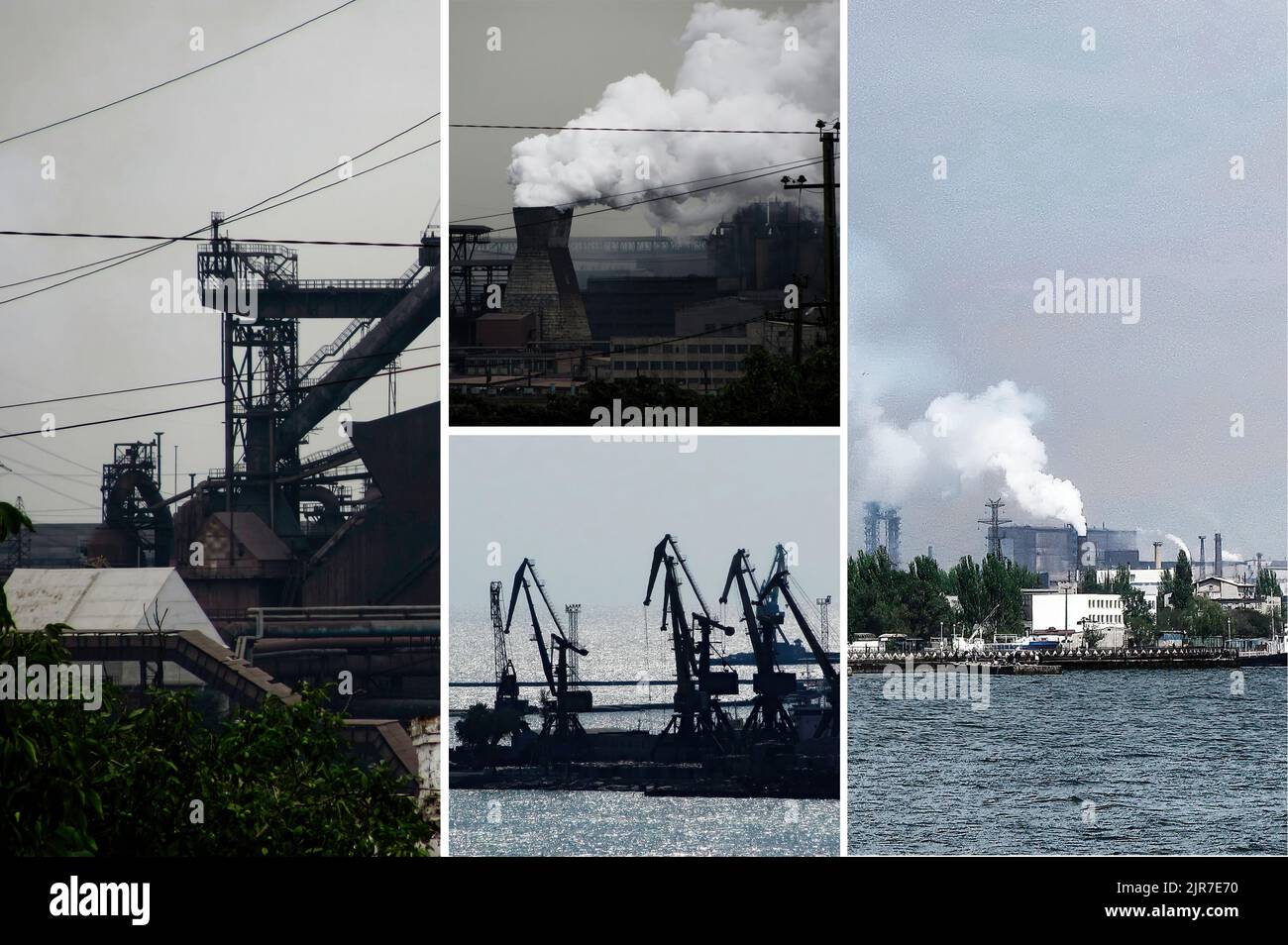 The famous Mariupol steel mill Stock Photo - Alamy