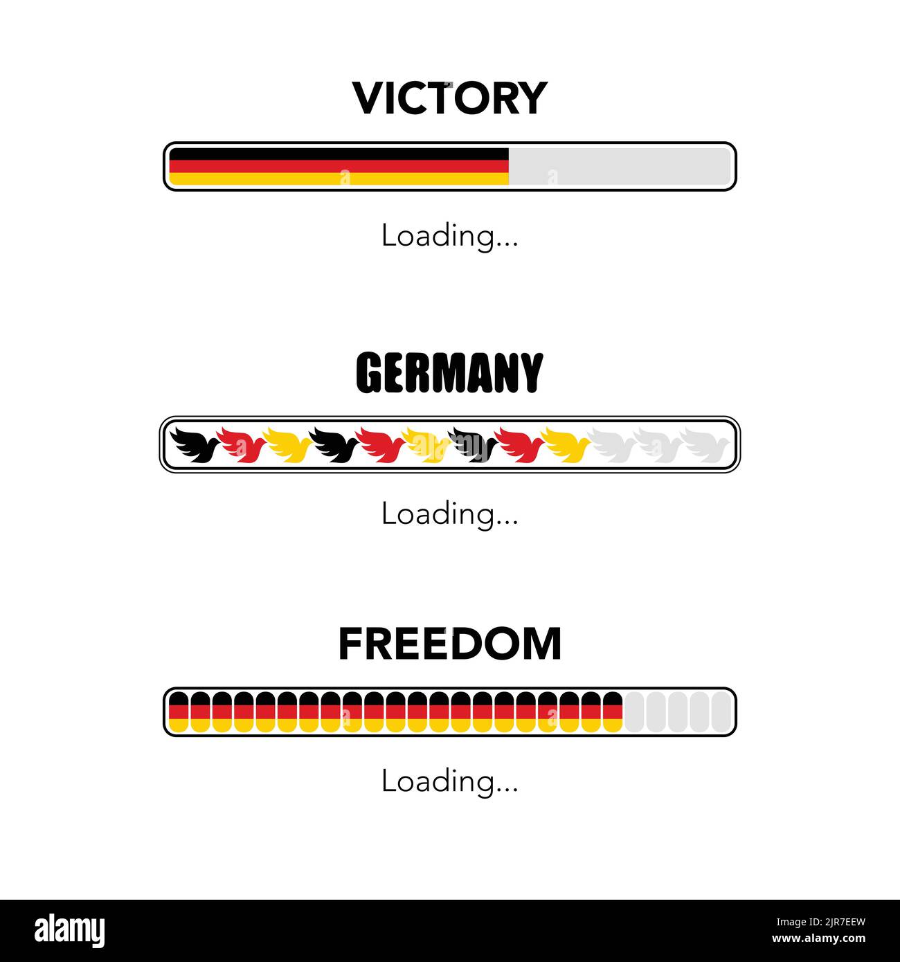 Germany flag loading banners Stock Vector Image & Art - Alamy