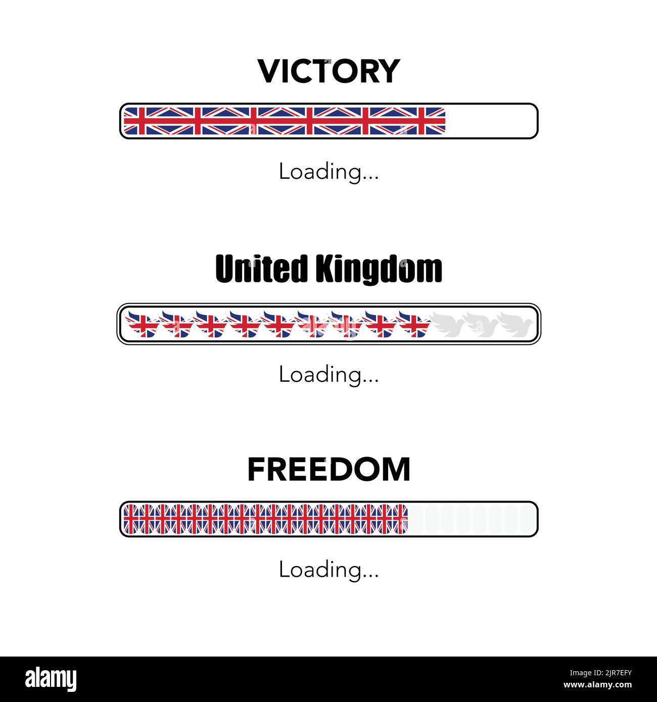 United Kingdom flag loading banners Stock Vector Image & Art - Alamy