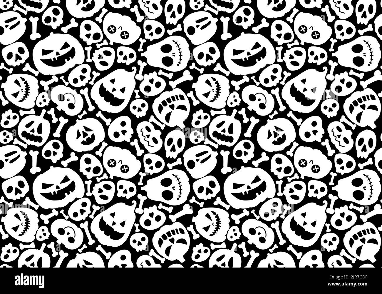 Halloween seamless pumpkins and witch hat and ghost pattern for fabrics ...