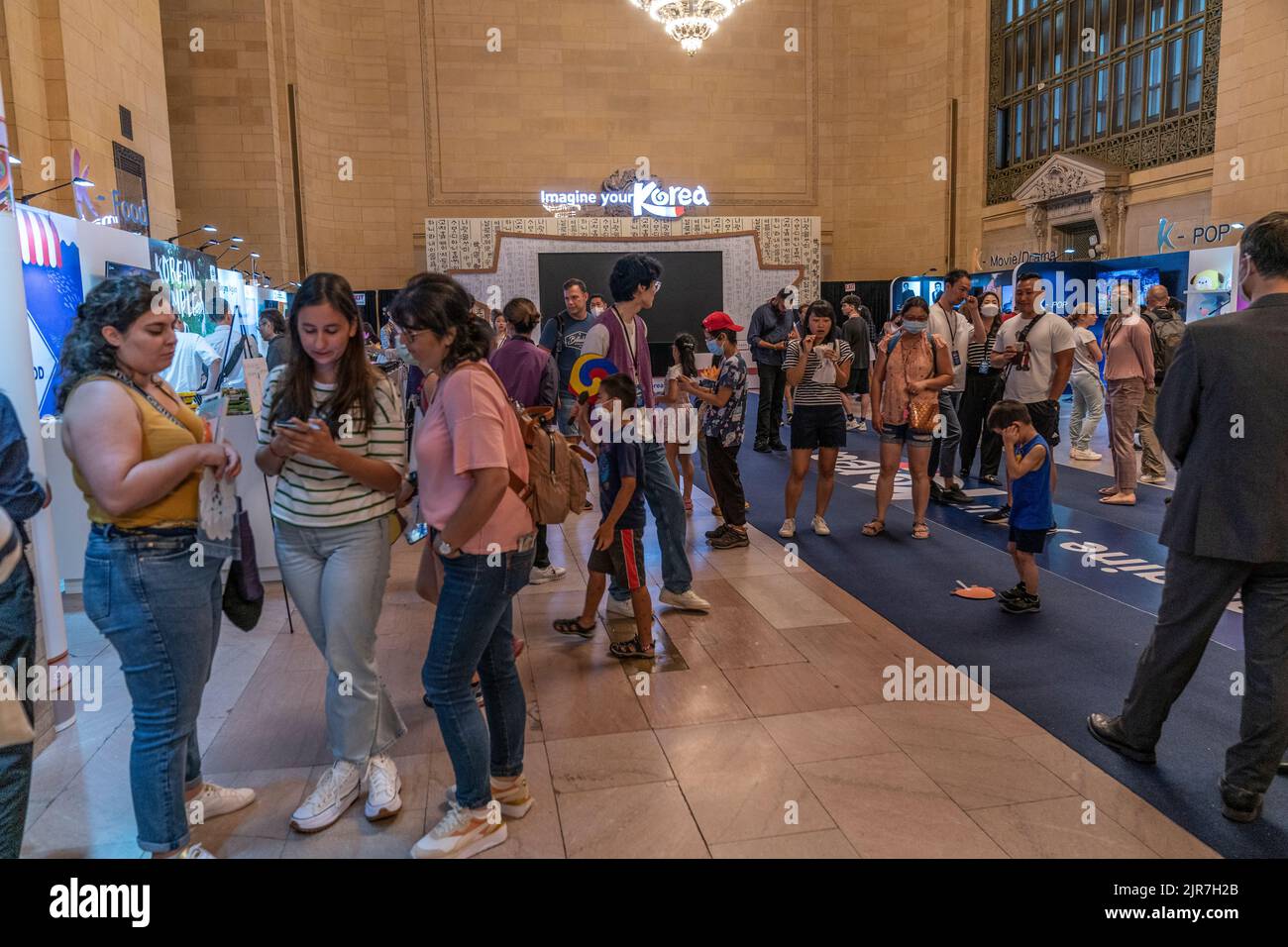 New York, NY - August 22. 2022: Atmosphere during Korea Tourism ... New York, NY - August 22. 2022: Atmosphere during Korea Tourism ...