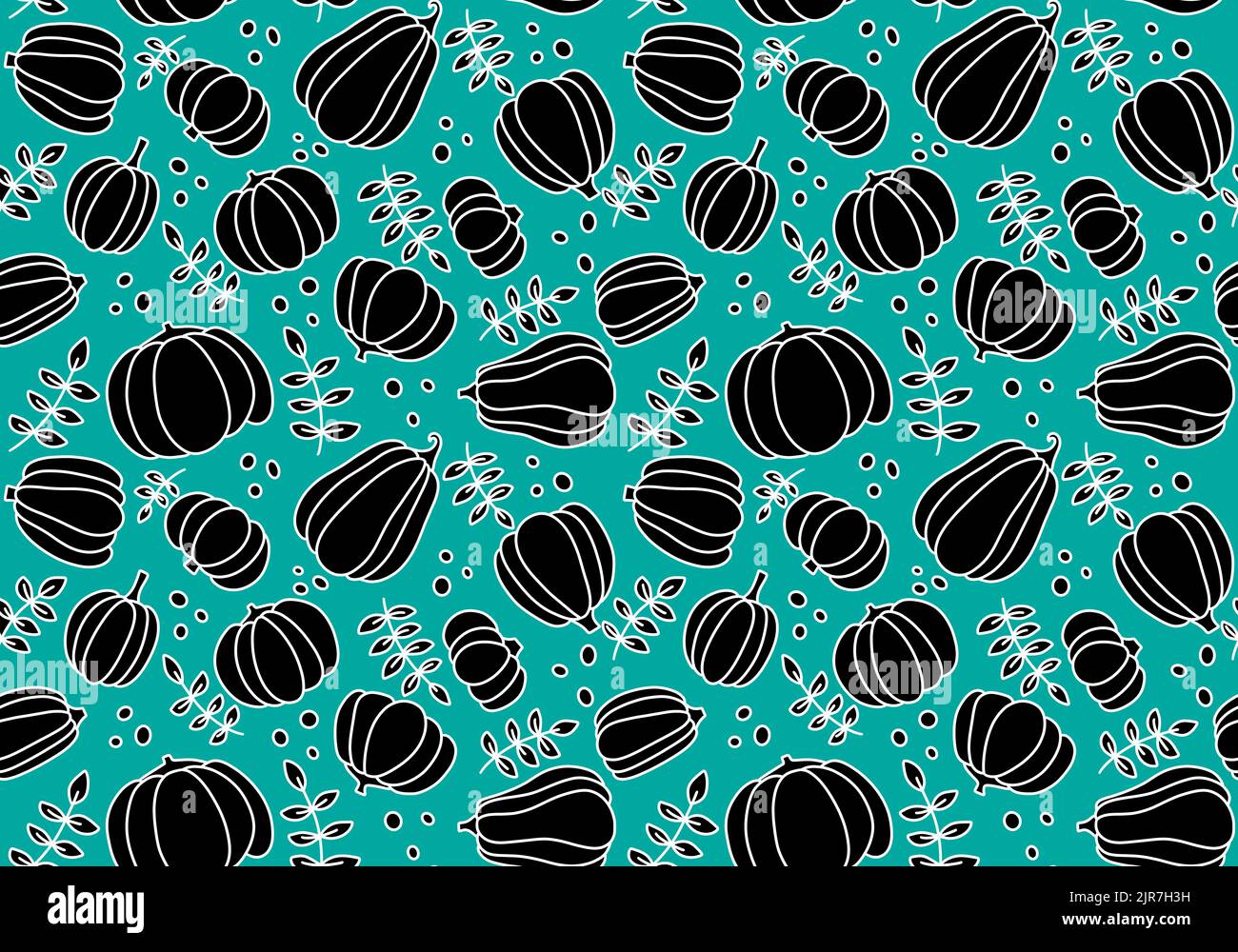Halloween seamless pumpkins and witch hat and ghost pattern for fabrics ...