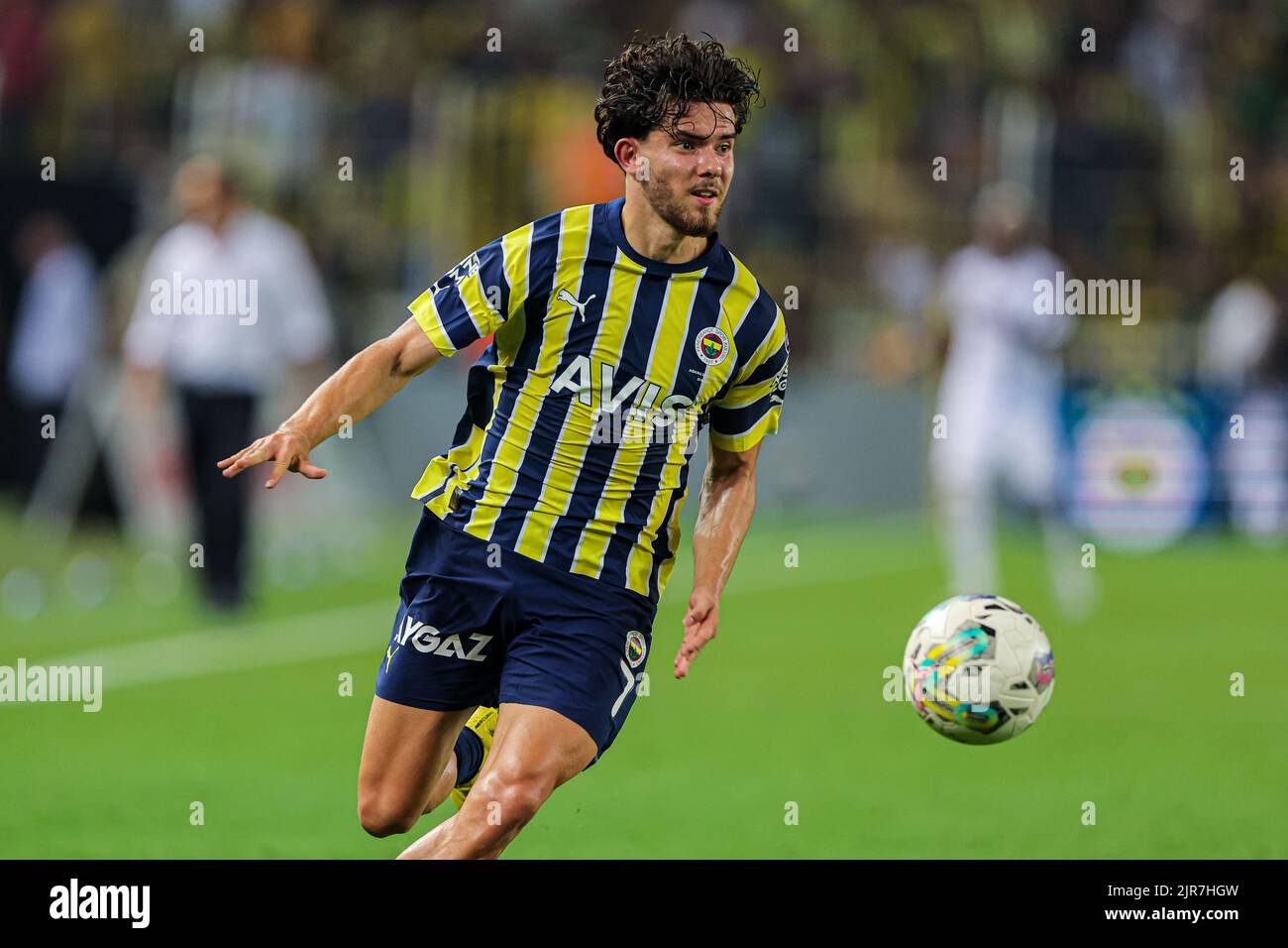 ISTANBUL, TURKEY - AUGUST 22: Ferdi Kadioglu of Fenerbahce during the ...