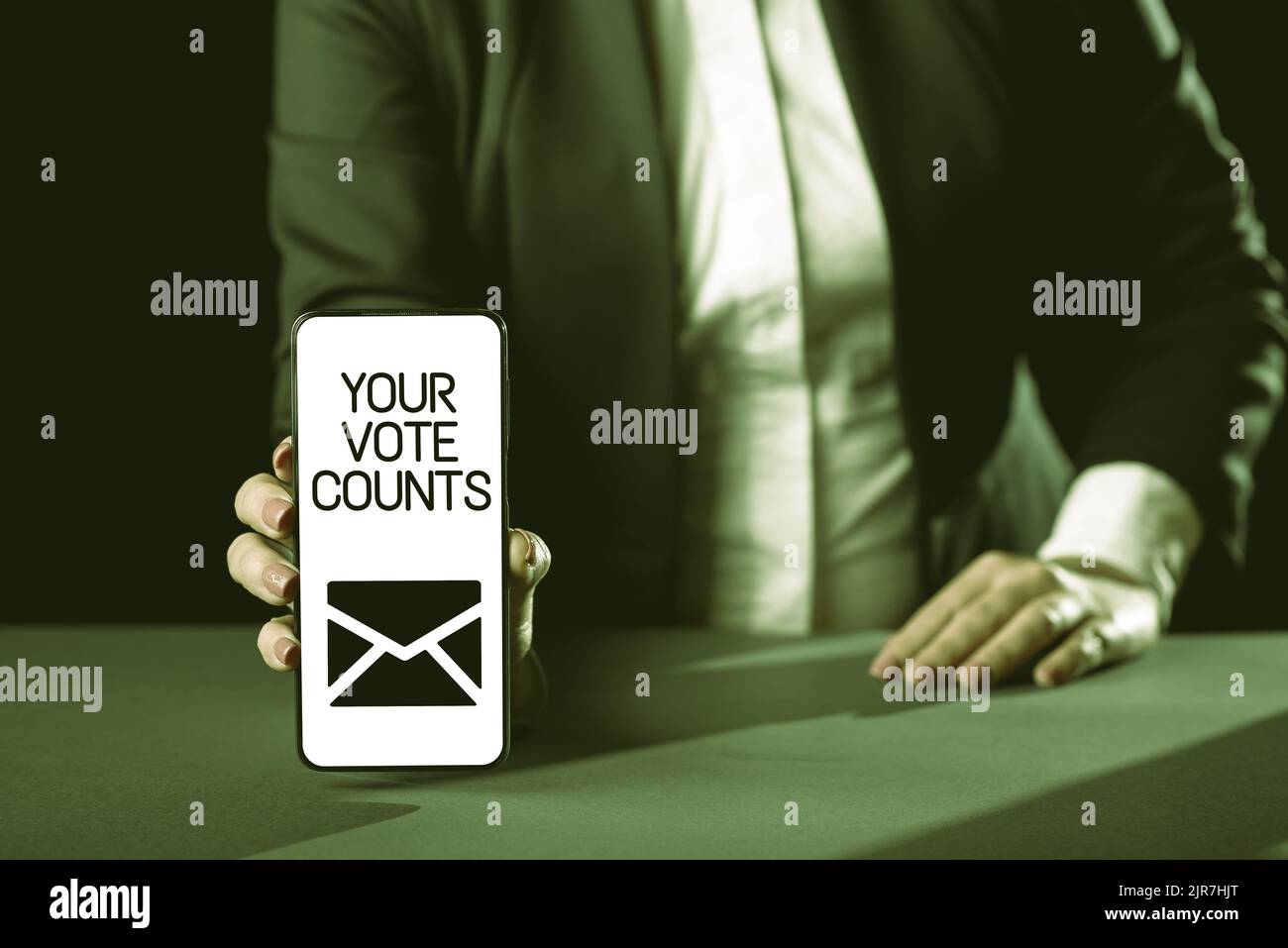 Handwriting text Your Vote Counts. Business idea Make an election ...