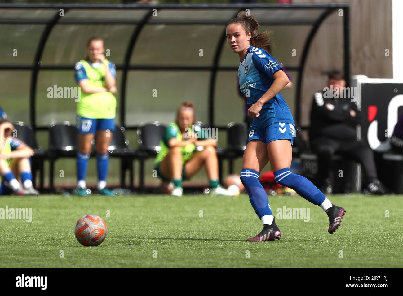 GRACE AYRE of Durham Women during the FA Women's Championship match ...