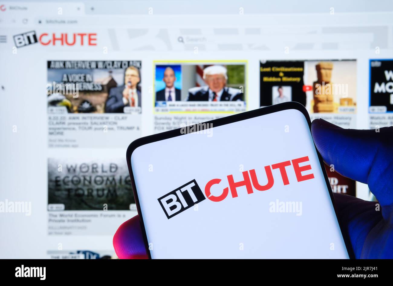 Bitchute hi-res stock photography and images - Alamy