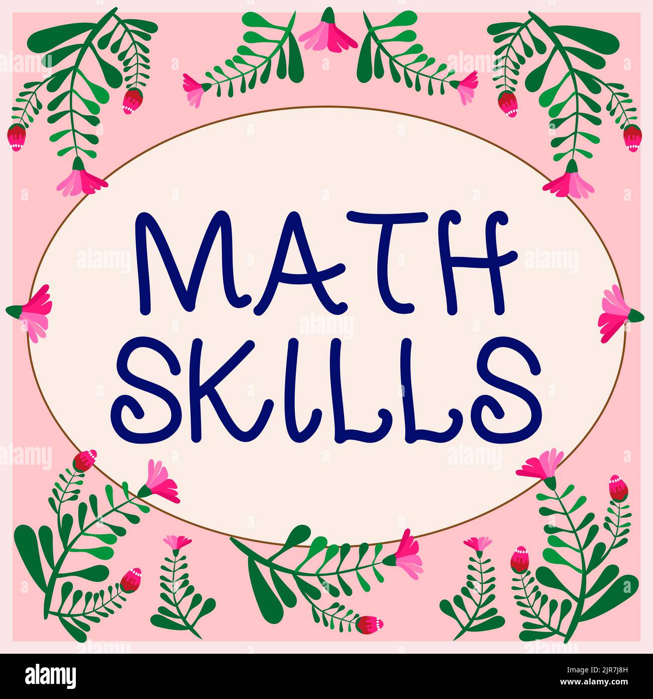 Hand writing sign Math Skills. Business idea starting to learn how to ...