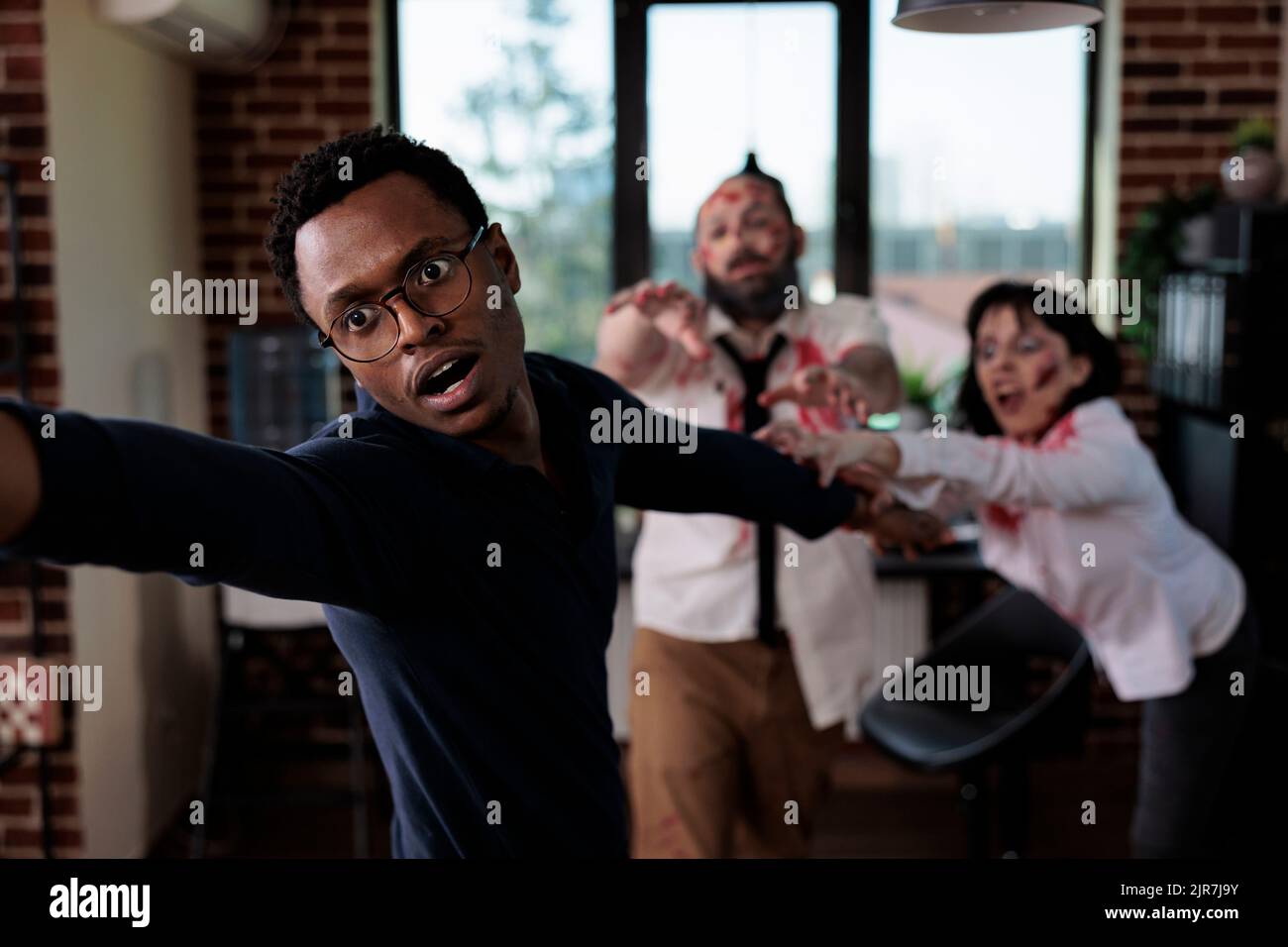 Running from monsters hi-res stock photography and images - Alamy