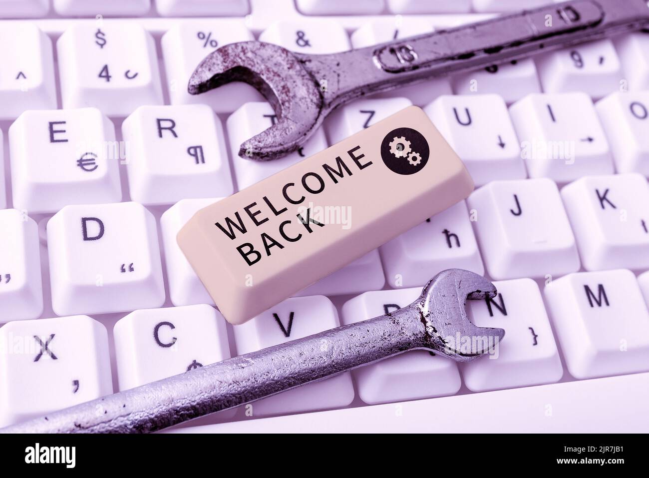 Handwriting text Welcome Back. Word Written on Warm Greetings Arrived ...