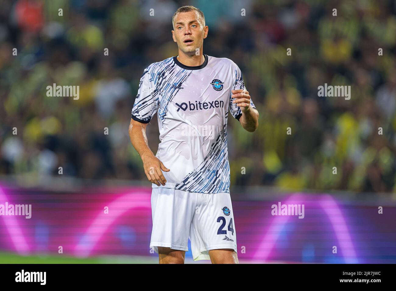 ISTANBUL, TURKEY - AUGUST 22: Artem Dzyuba of Adana Demirspor during ...