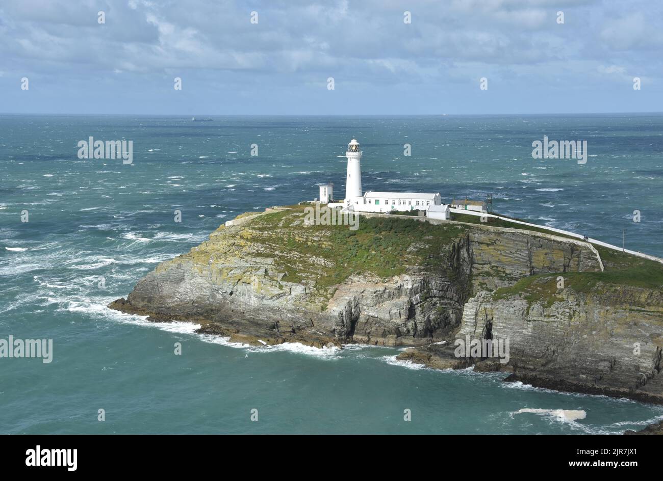 South Stack Lighthouse, Holy Island, Anglesey Wales U.K. Built in 1809 ...