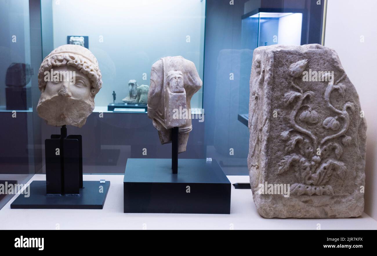 Artifacts mosaics of a Roman house, Domus del Chirurgo. Rimini, Italy. High quality photo Stock ...